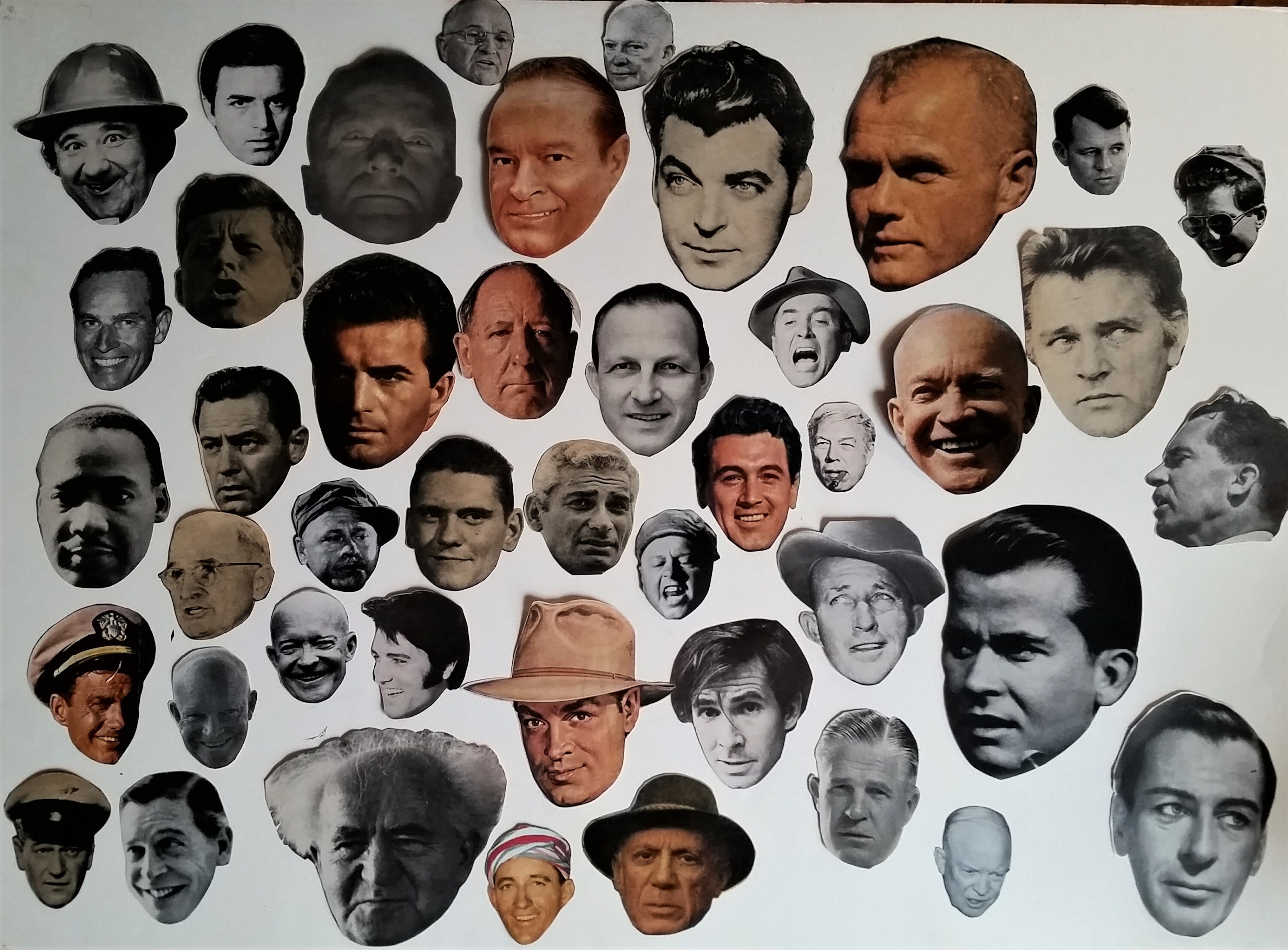 Magazine Cutouts Faces Various Sizes BW Color Random lot 44 | Etsy