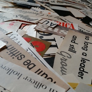 500 Individual Vintage Magazine Clippings, Words, and Phrases for Sale ...