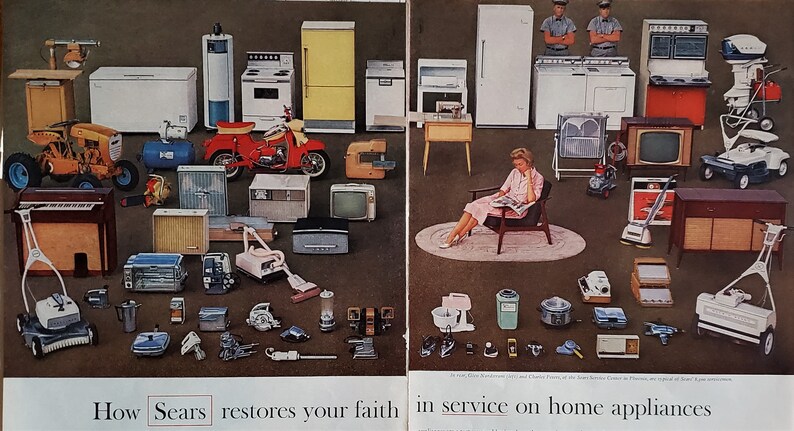 Mid Century Modern Sears Home Appliances Furniture Phoenix - Etsy