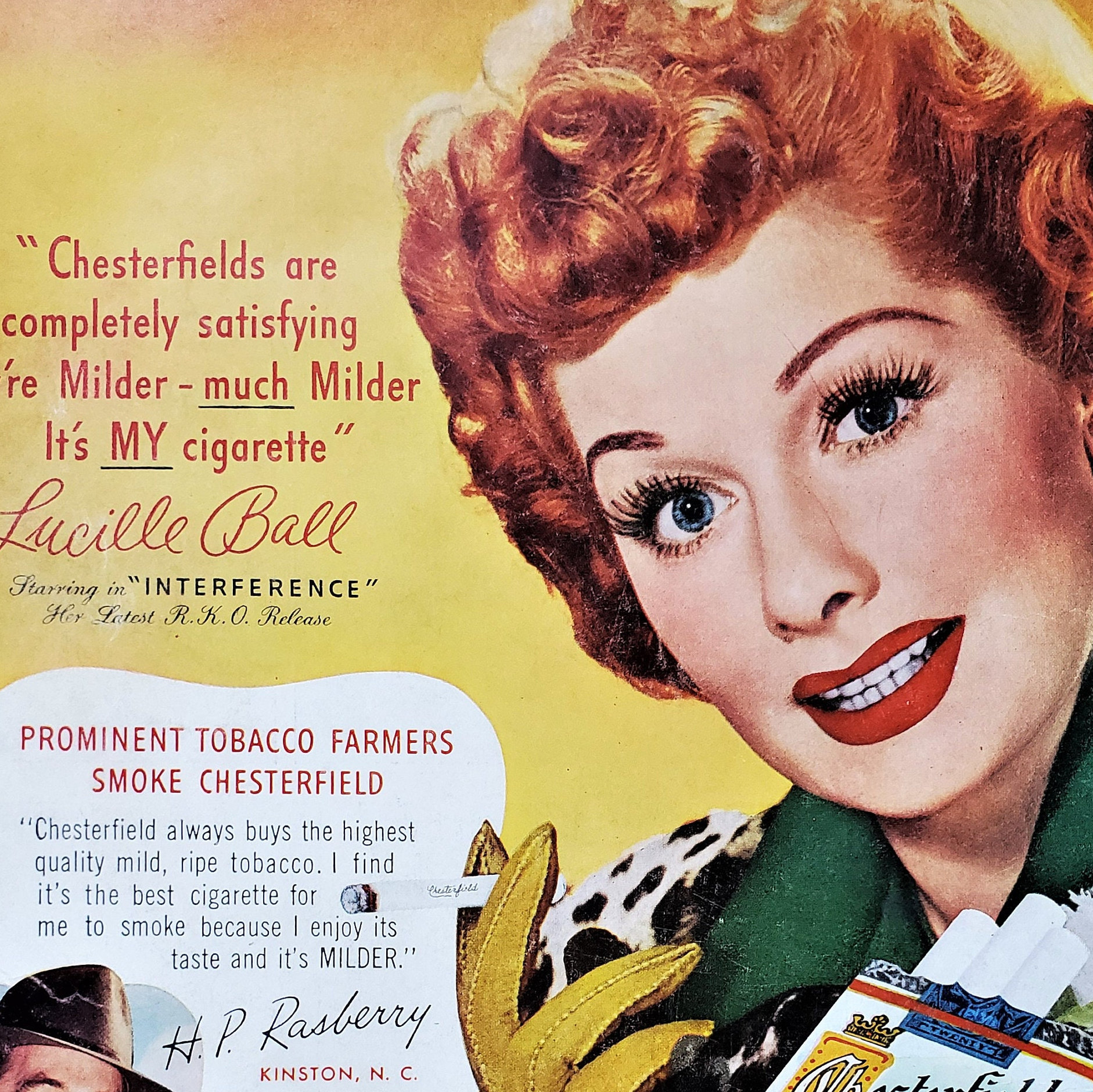 Lucille Ball As A Cigarette Model