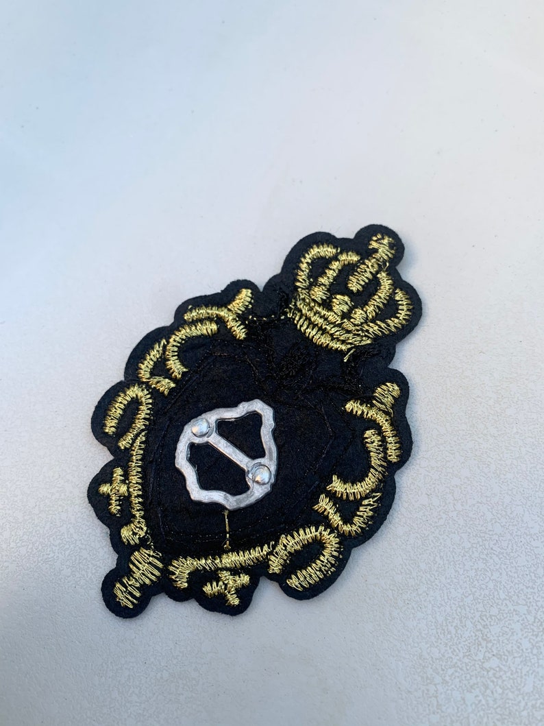 Gold Sew on Crown Patch Royal Patch Embellished Patchwork - Etsy