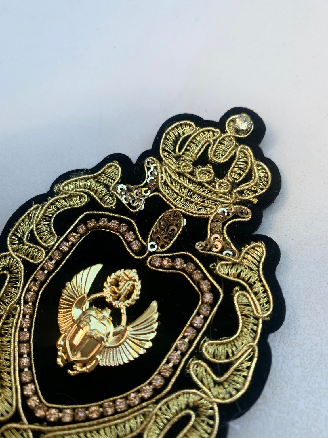 Gold Sew On Crown Patch Royal Patch Embellished Patchwork | Etsy