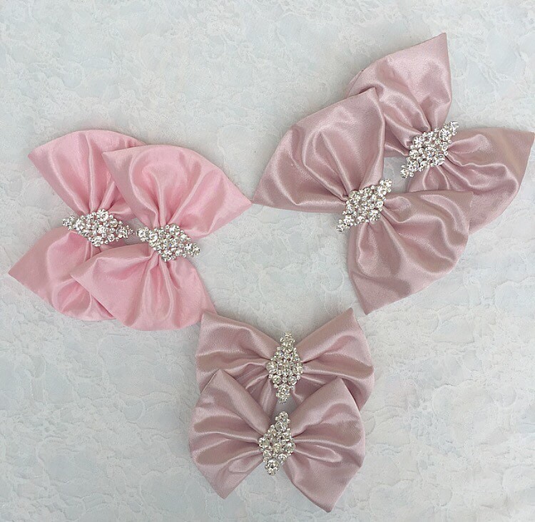 Elegant Pink Big Bow Headband by Isabella Couture - Perfect Bun Bow ...