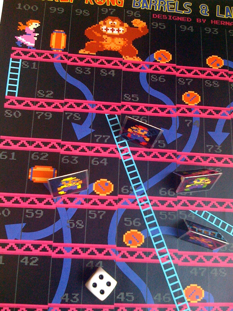 Donkey Kong Boardgame - Printable - Etsy