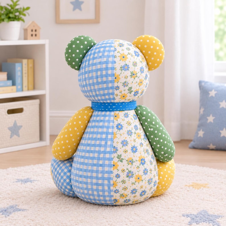Memory Bear Sewing Pattern PDF, 28cm Keepsake Teddy Bear Template ...
