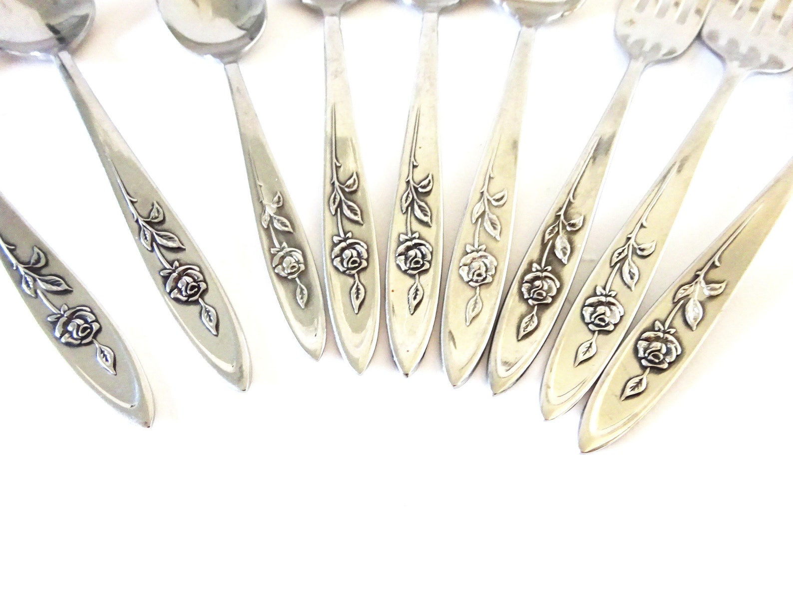 Vintage Oneida Community My Rose/true Rose Stainless Flatware - Etsy