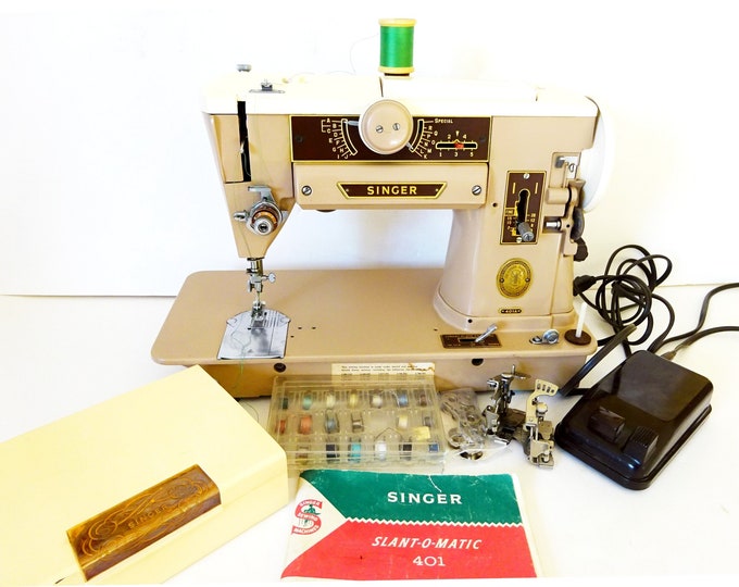 Vintage Singer 401a Sewing Machine - Etsy