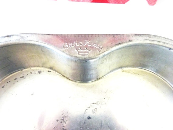 Vintage Bake King Heavy Metal Heart Shape Cake Pan Home & Hobby Craft ...