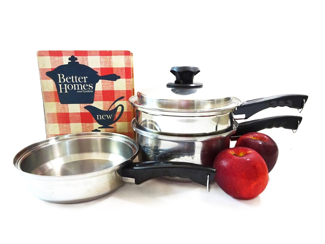 Vintage Lustre Craft Multi Core 5 Ply Saucepan Cookware Set - Etsy