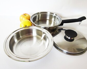 Vintage Emdeko 3 Ply Stainless Steel 1 Quart Saucepan - Etsy