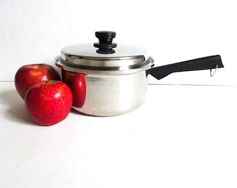 Vintage Emdeko 3 Ply Stainless Steel 1 Quart Saucepan - Etsy