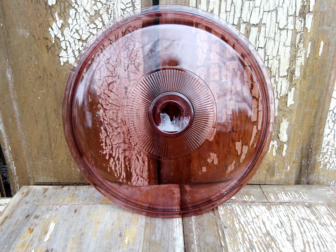 Vintage Extra Large Pyrex Visions Cookware Cranberry Glass Lid - Etsy