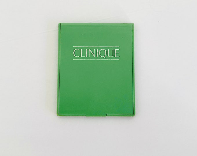 Vintage Clinique Compact Mirror- Flip Travel Mint Green Mirror - Made ...