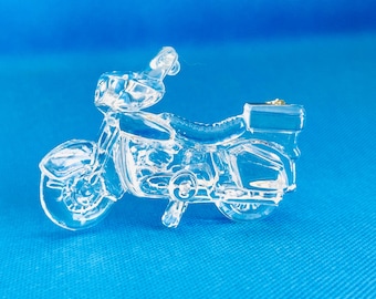 Hofbauer Harley Davidson-like Crystal Motorcycle West Germany Figurine ...