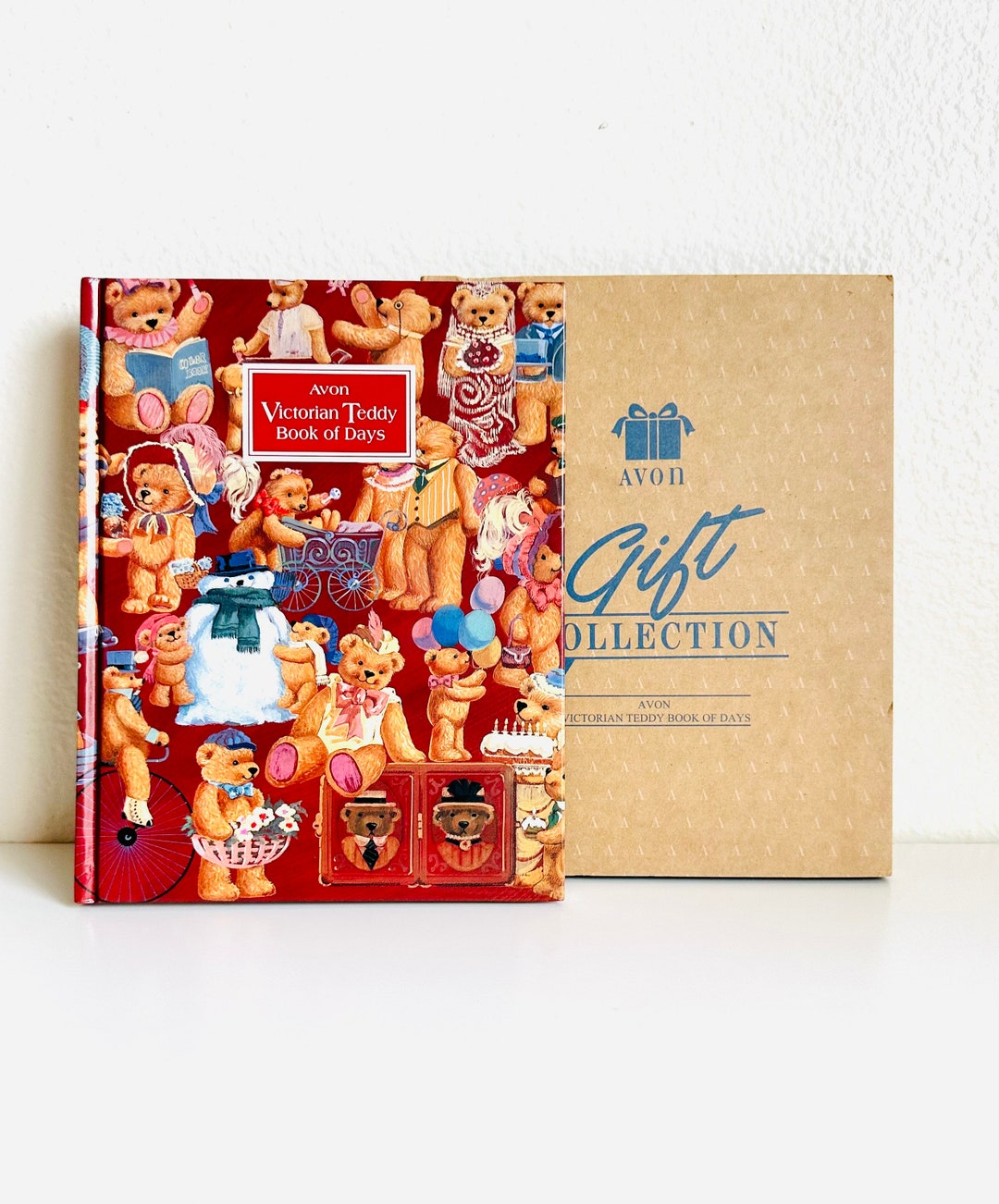 New Vintage Avon Gift Collection Victorian Teddy Book of Days - Etsy