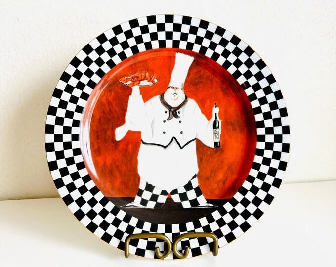 Vintage Fat Chefs Collection Plate by Jennifer Garant, Lobster Anyone ...