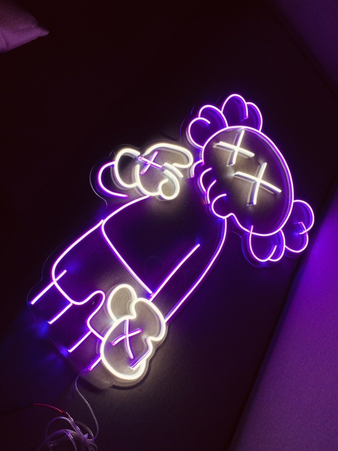 KAWS Neon Sign Kaws Neon Sign Kaws Collect Kaws Trendy | Etsy