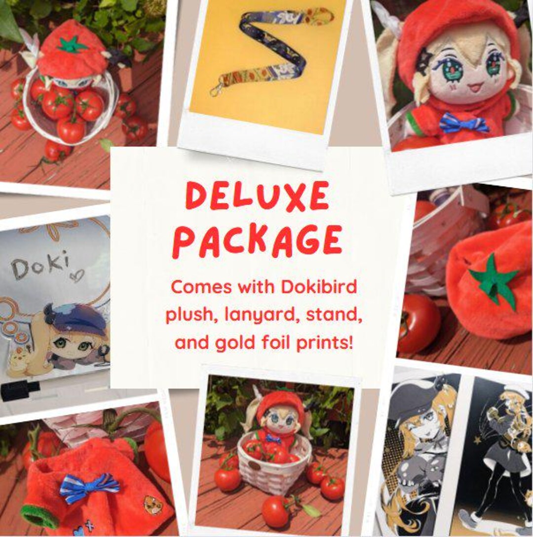 Vtuber Doki Tomato Plush. Deluxe Package - Etsy UK