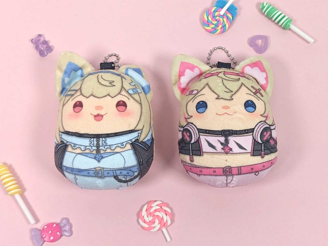 Hololive Vtuber Fuwamoco Fuwawa/mococo Plushball - Etsy
