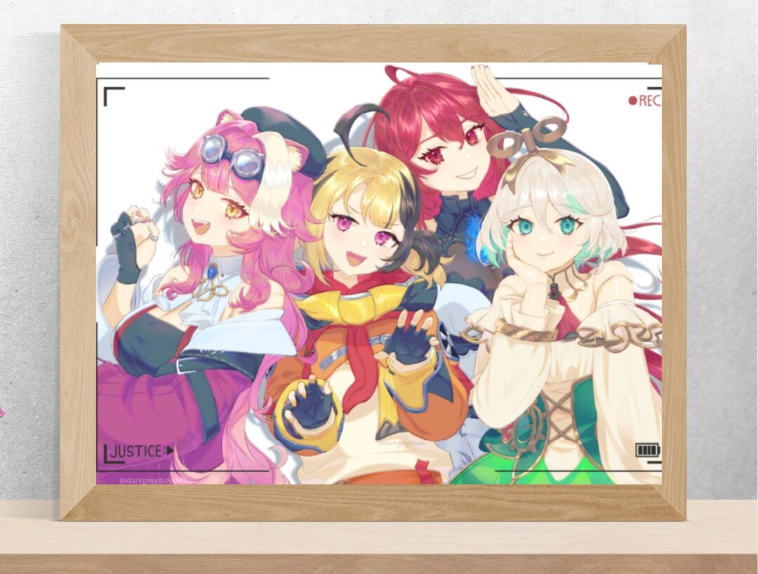 Hololive Justice Poster - Etsy