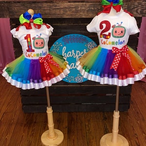 Cocomelon Ribbon Tutu Outfit - Etsy