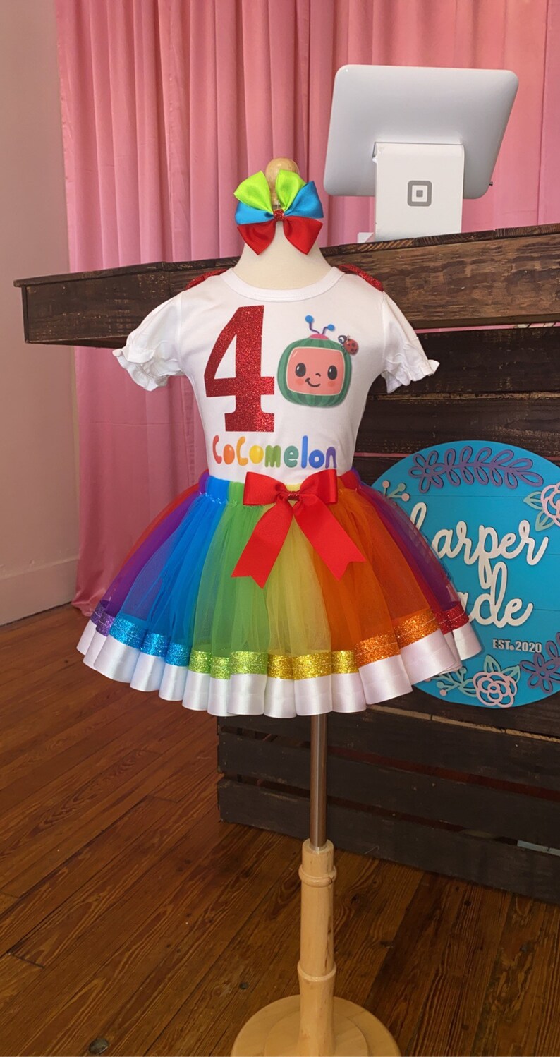 Cocomelon Ribbon Tutu Outfit - Etsy