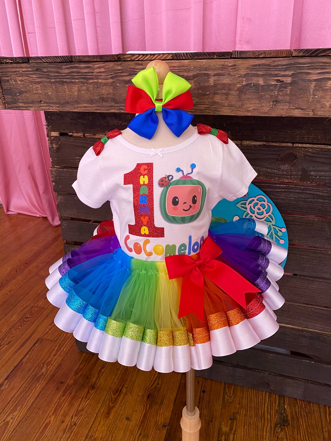 Cocomelon Ribbon Tutu Outfit - Etsy