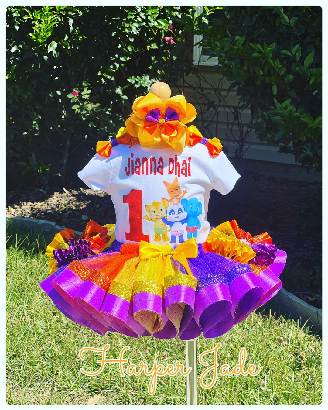 Word Party Tutu Outfit - Etsy