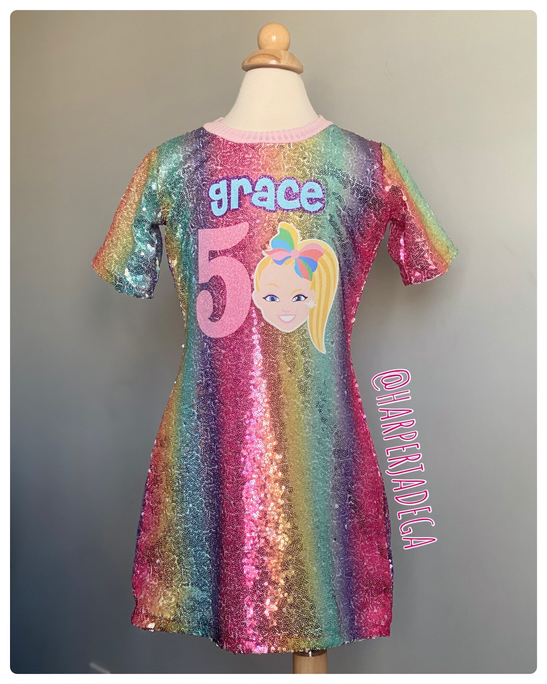 Girls JOJO SIWA Birthday Dress - Etsy