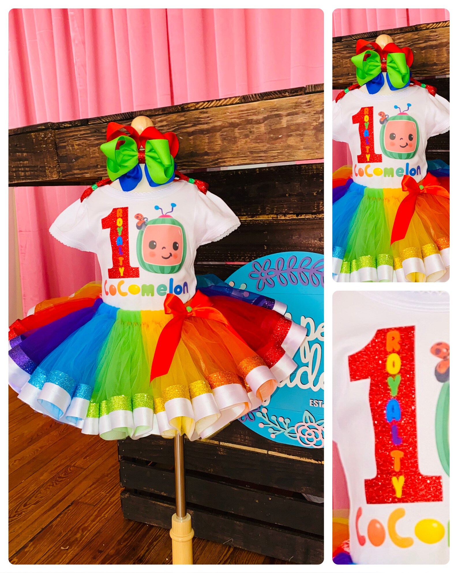 Cocomelon Ribbon Tutu Outfit - Etsy