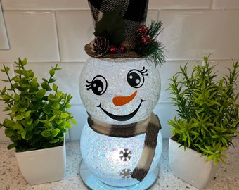 Glowing Snowman, Wonderland, Light up Snowman, Battery Operated ...