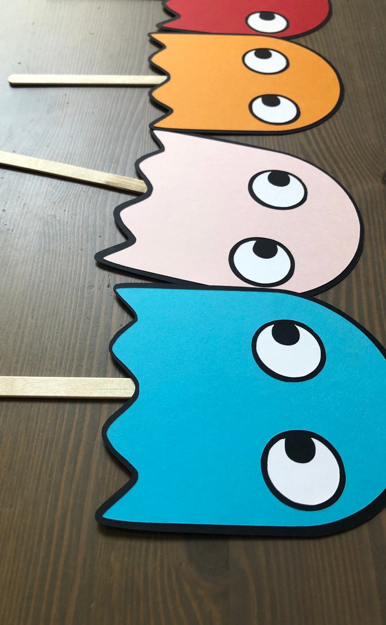 Pac-man Inspired Centerpiece Sticks Pac-man Party - Etsy