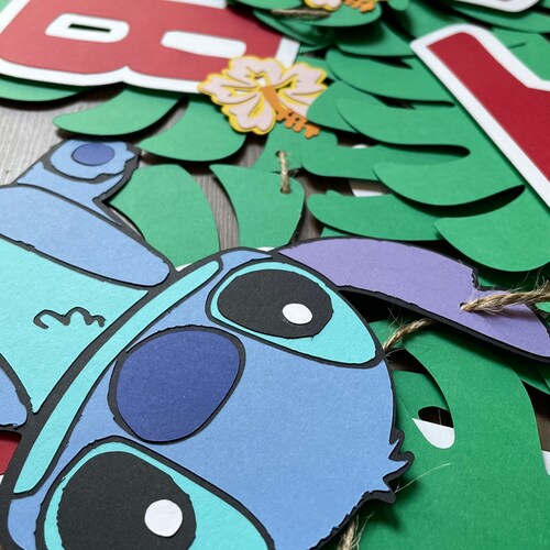 Lilo and Stitch Inspired Banner Lilo and Stitch Birthday Party - Etsy