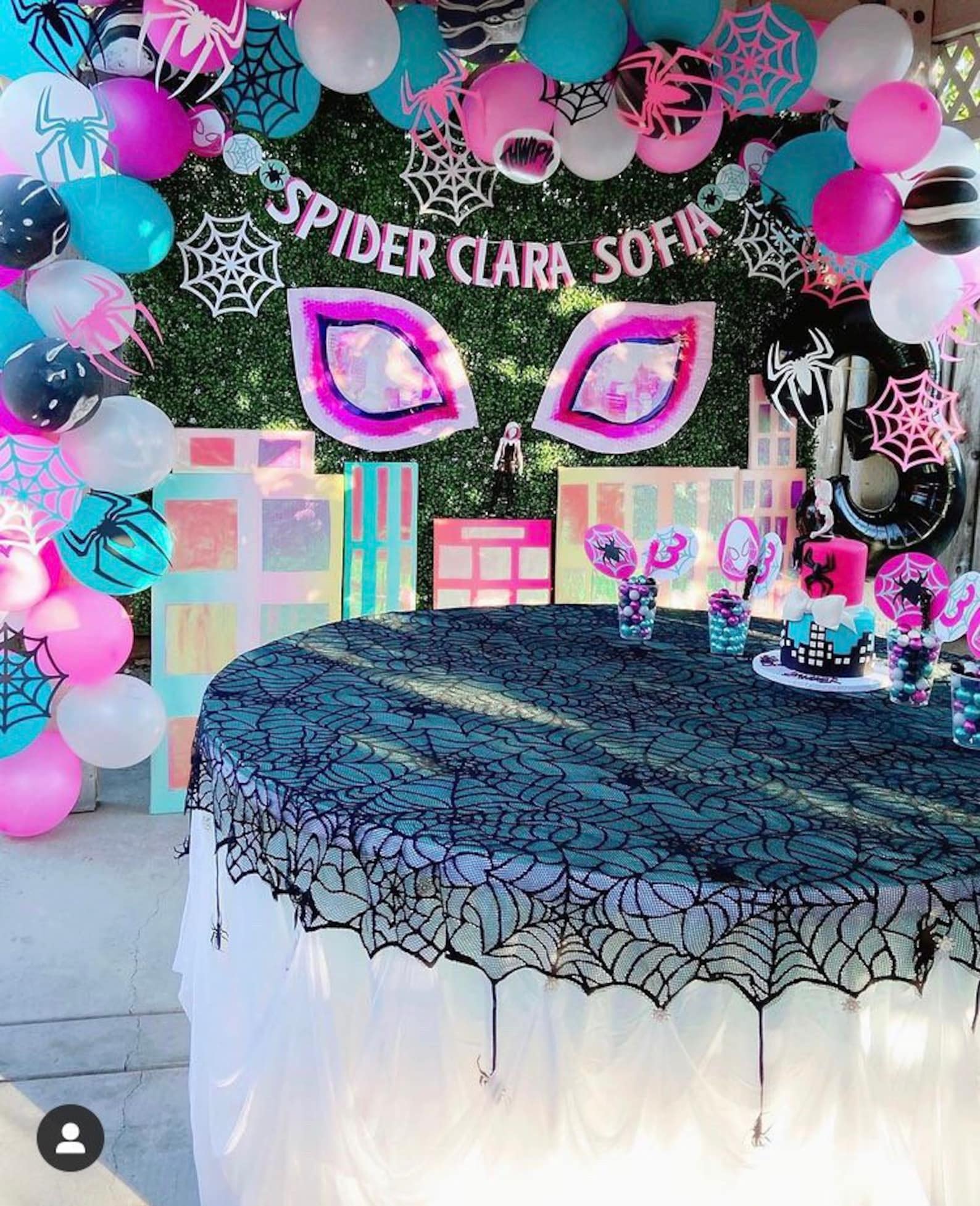 Spider-gwen Party Banner Into the Spider-verse Party Decorations Ghost ...
