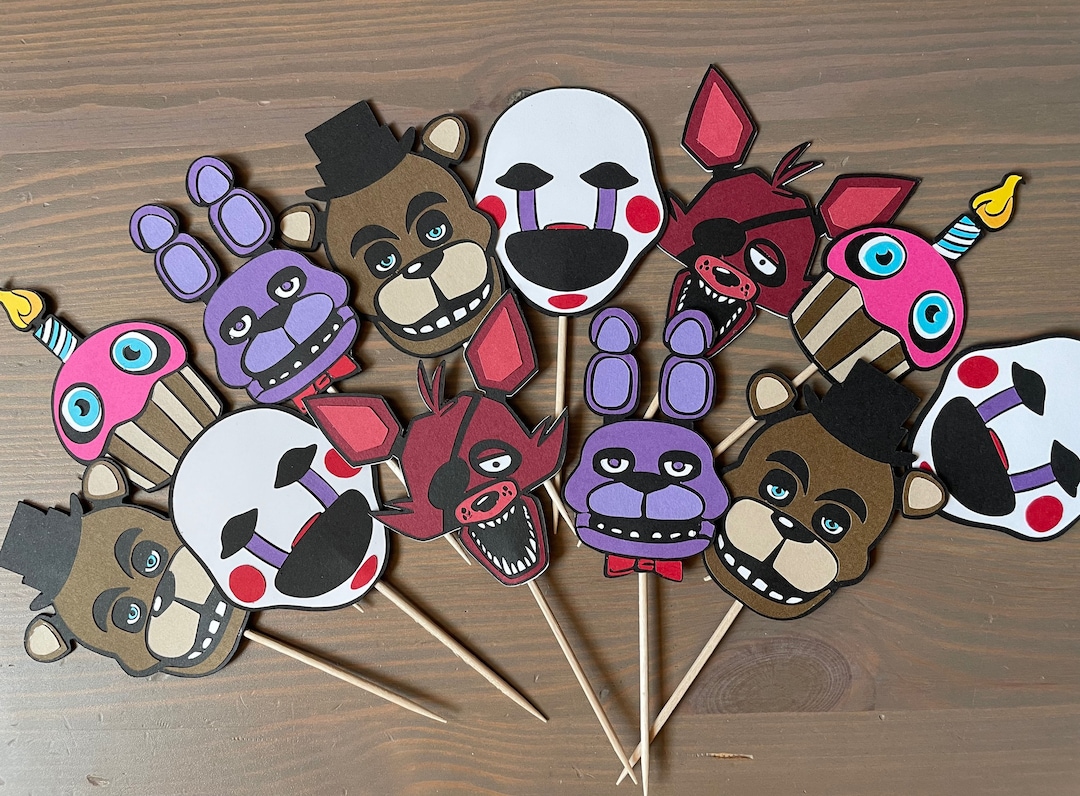 Five Nights at Freddy’s Inspired Treat Toppers FNAF Birthday Party - Etsy