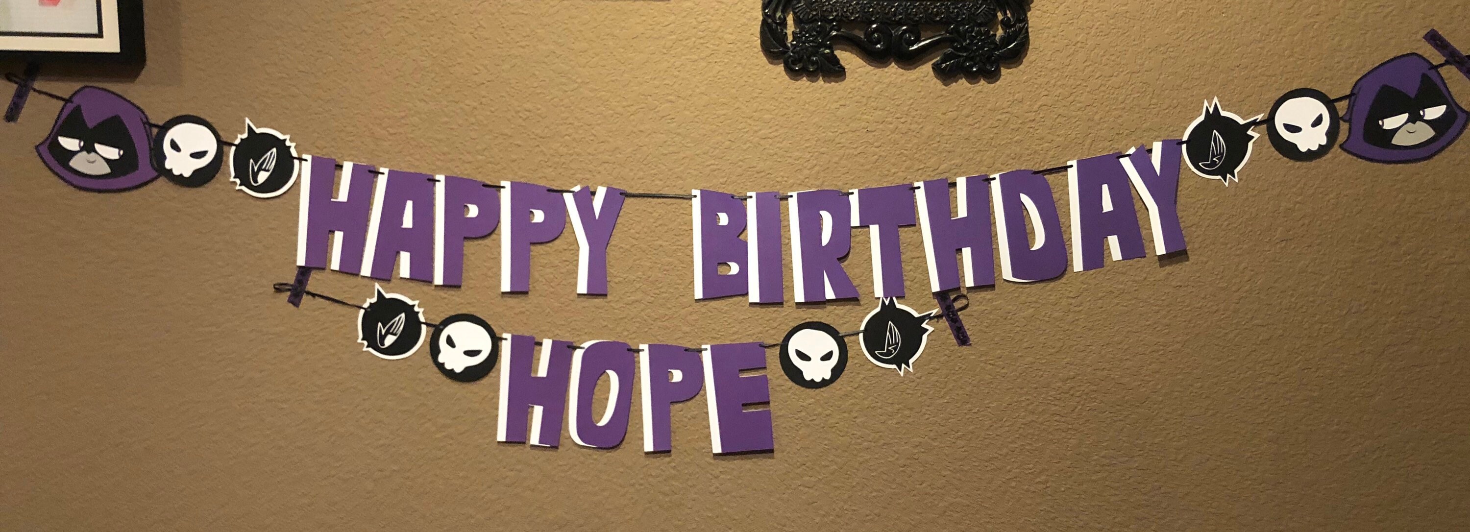 Teen Titans Go Raven Banner Teen Titans Go Party Banner - Etsy