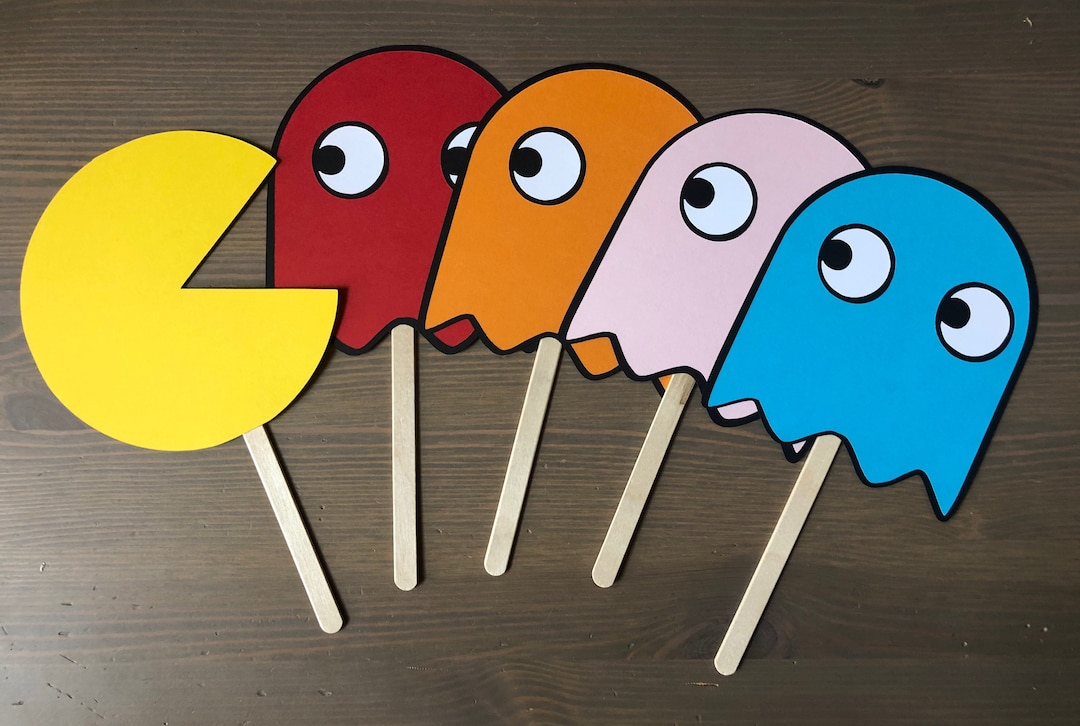 Pac-man Inspired Centerpiece Sticks Pac-man Party - Etsy