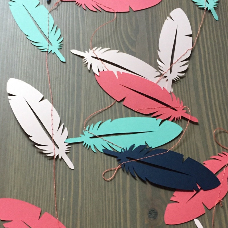 Feather Garland - Etsy