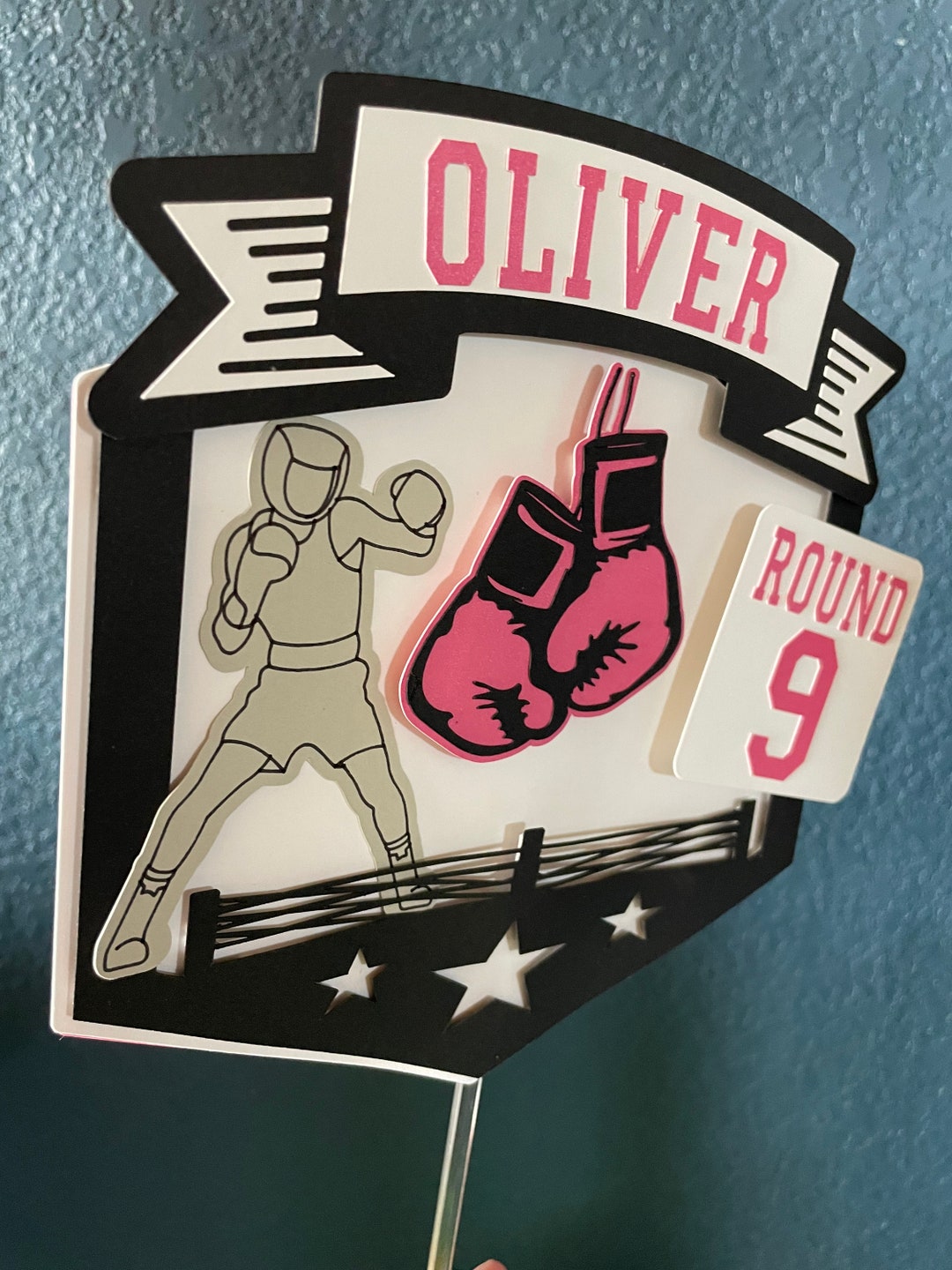 Boxing Birthday Cake Topper - Etsy