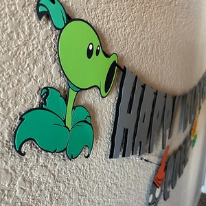 Plants Vs Zombies Inspired Banner PVZ Party Banner - Etsy