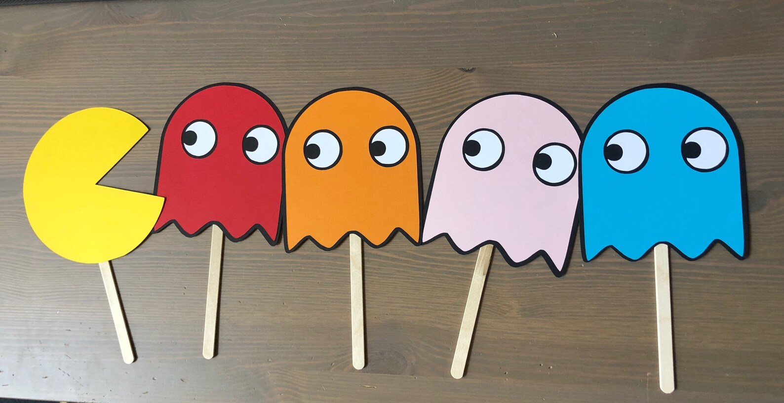 Pac-man Inspired Centerpiece Sticks Pac-man Party - Etsy