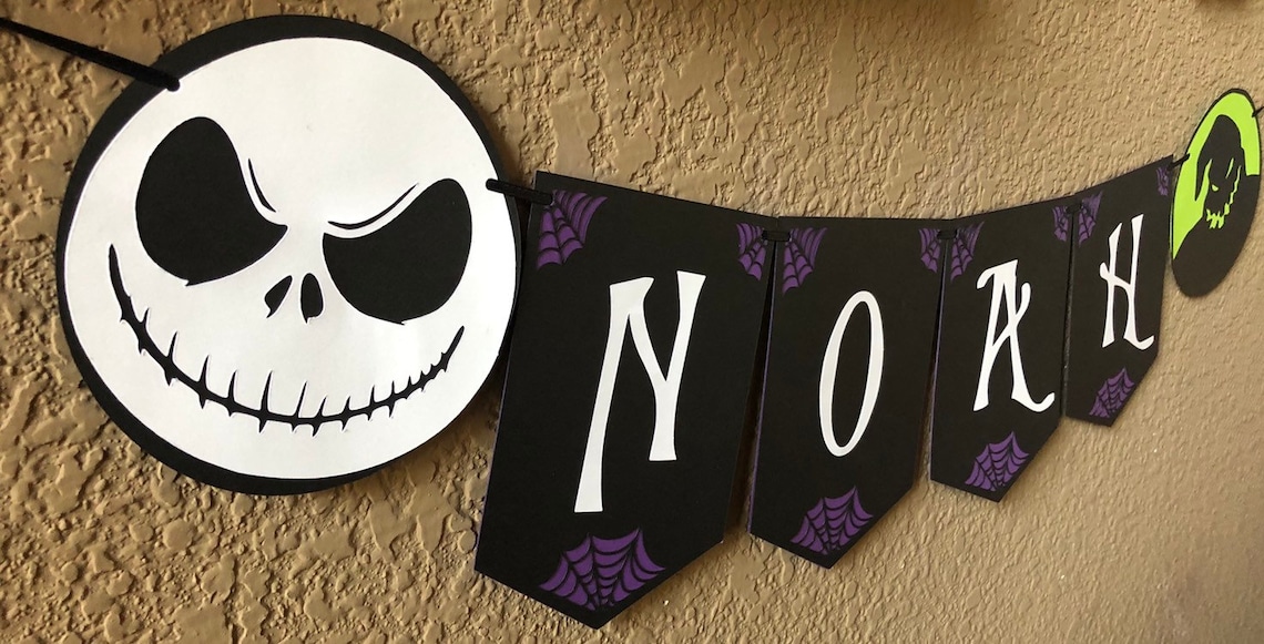 Nightmare Before Christmas Inspired Party Banner - Etsy