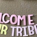 Welcome to Our Tribe Banner Boho Baby Shower Feather Banner - Etsy