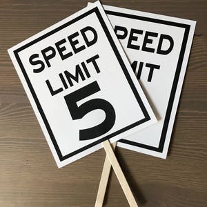 Speed Limit Birthday Signs Traffic Signs Decoration Race Car Party - Etsy