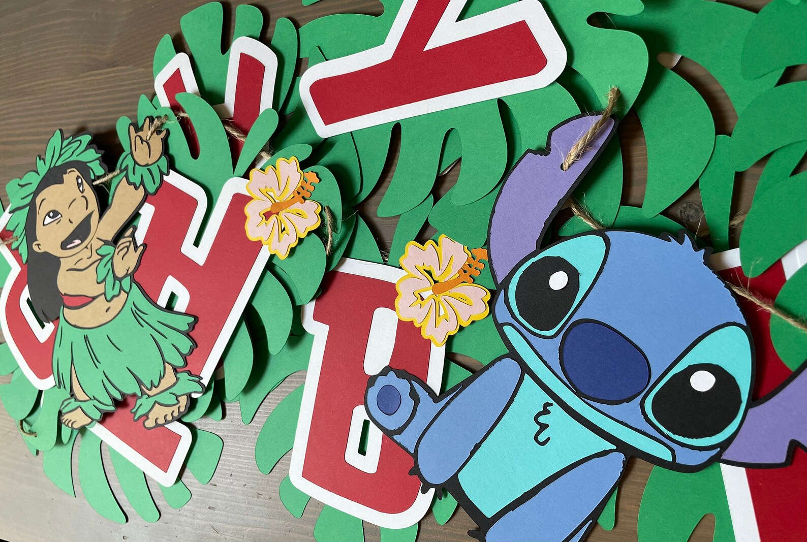 Lilo and Stitch Inspired Banner Lilo and Stitch Birthday Party - Etsy