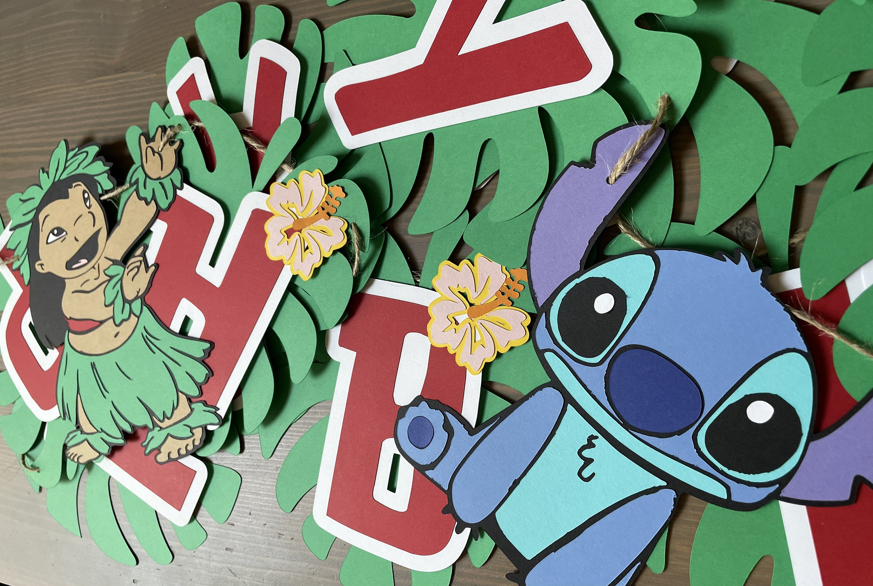Lilo and Stitch Inspired Banner Lilo and Stitch Birthday Party - Etsy