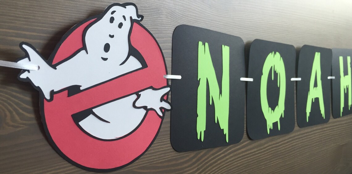 Ghostbusters Inspired Party Banner Ghostbusters Birthday - Etsy