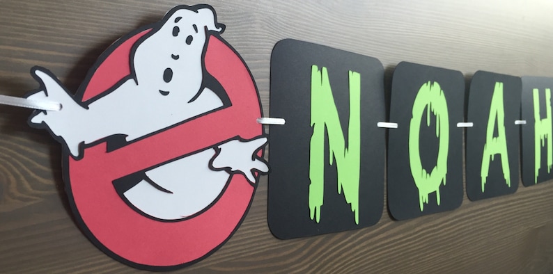 Ghostbusters Inspired Party Banner Ghostbusters Birthday - Etsy
