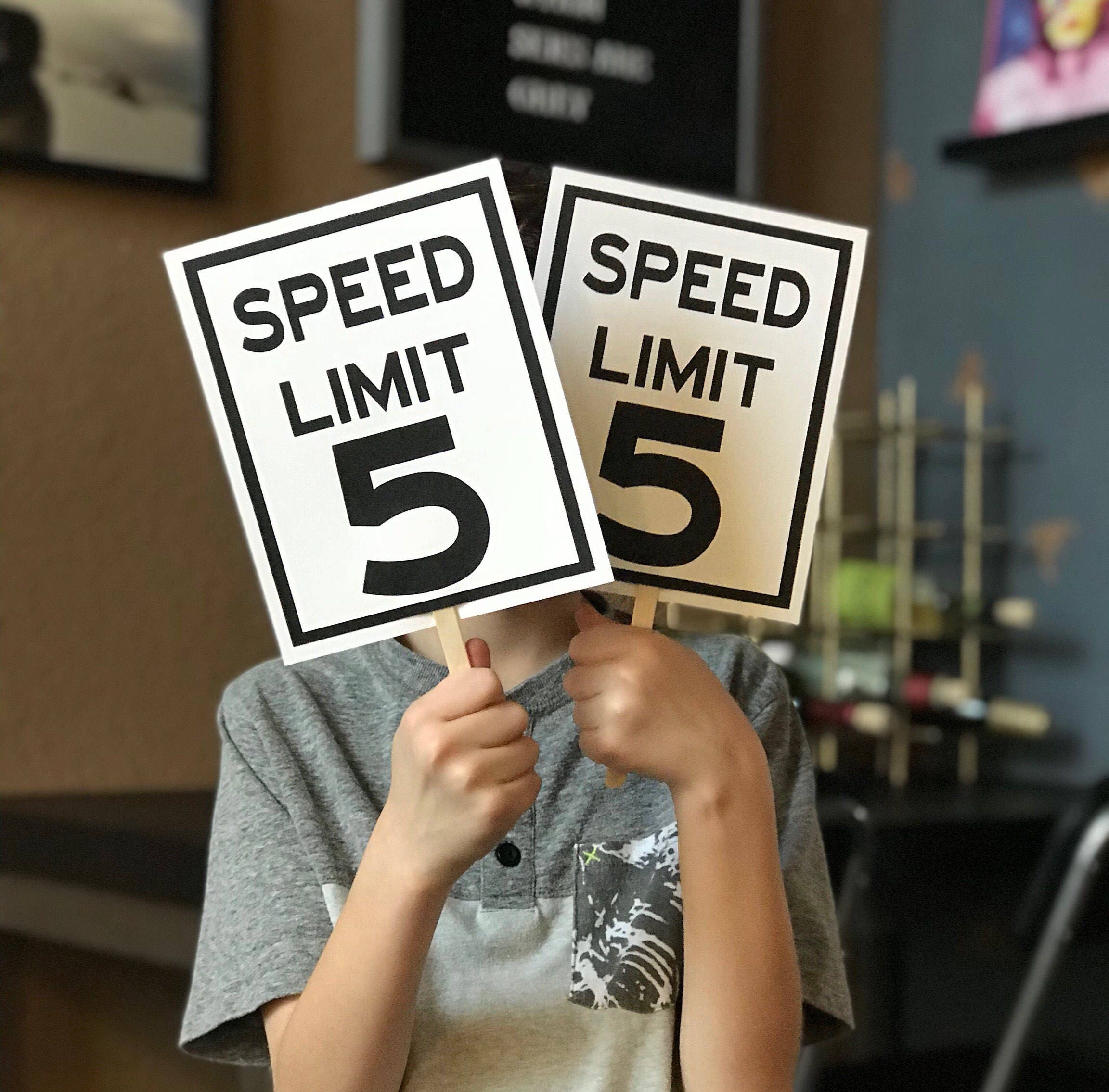 Speed Limit Birthday Signs Traffic Signs Decoration Race Car Party - Etsy