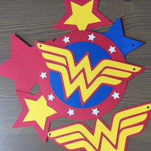 Wonder Woman Inspired Party Banner Justice League Party Wonder Woman ...